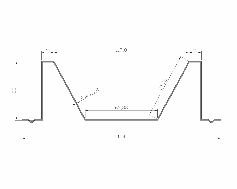 BIPV Brackets-M-shaped Trough - Ningbo Gaoda Solar Energy Co.,ltd